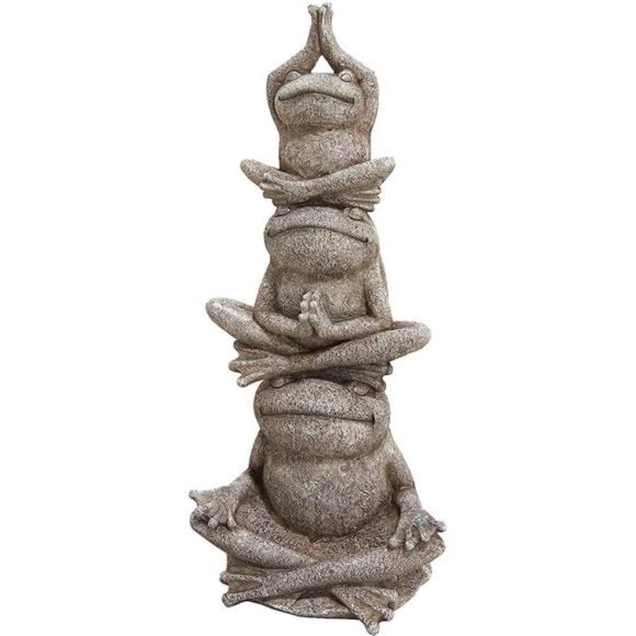 Accents | Tower Of Frog Power Garden Statue | Poshmark